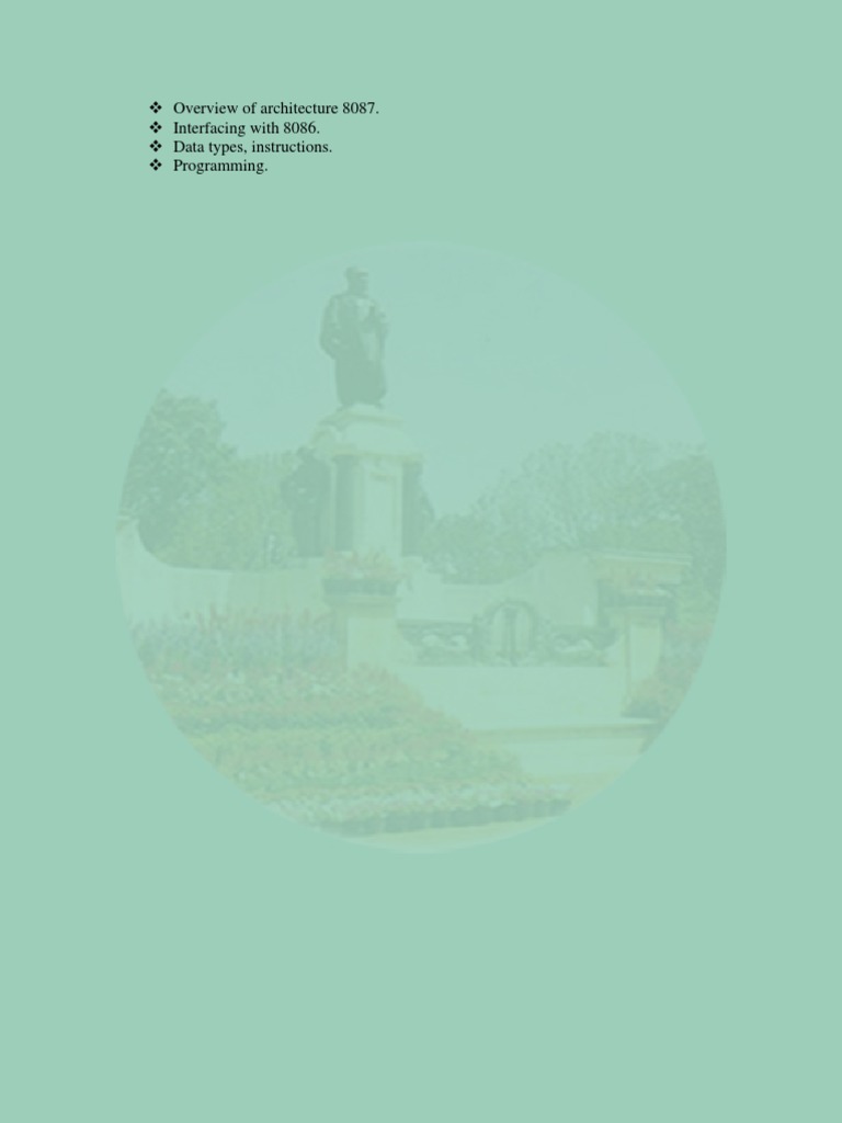 8087 Architecture & Interfacing | PDF | Central Processing Unit ...