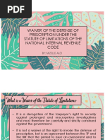 Bir Waiver of Defense of Prescription | PDF | Statute Of Limitations ...