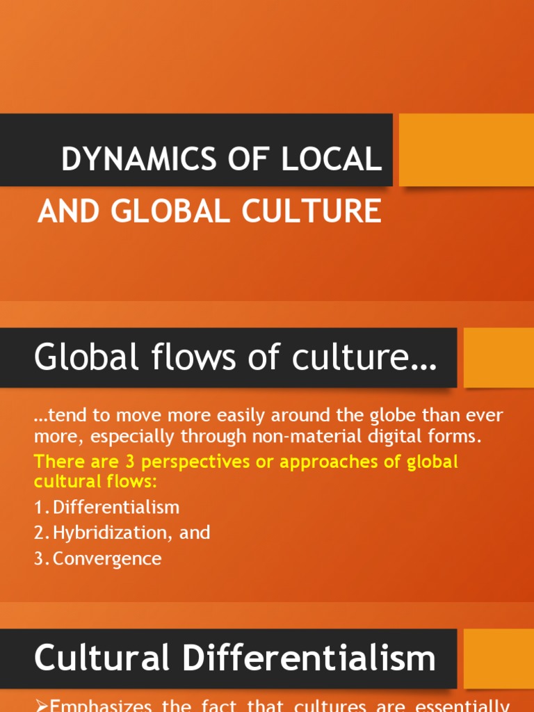 4 Dynamics of Local and Global Culture | PDF