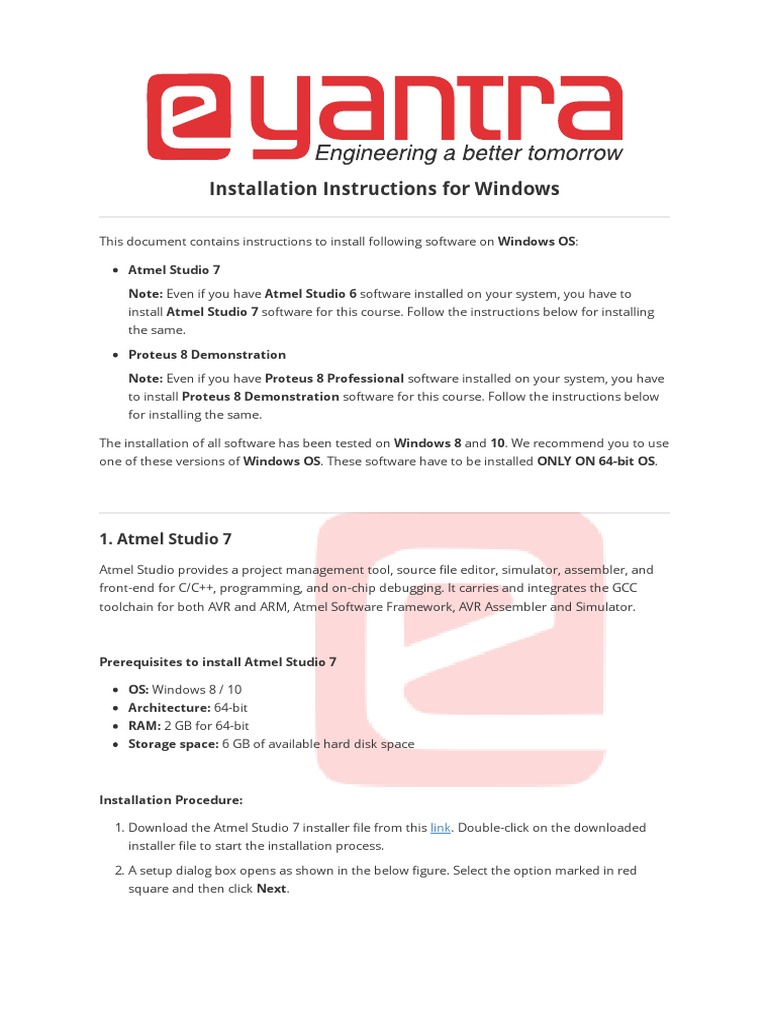 Installation Instructions Windows | PDF