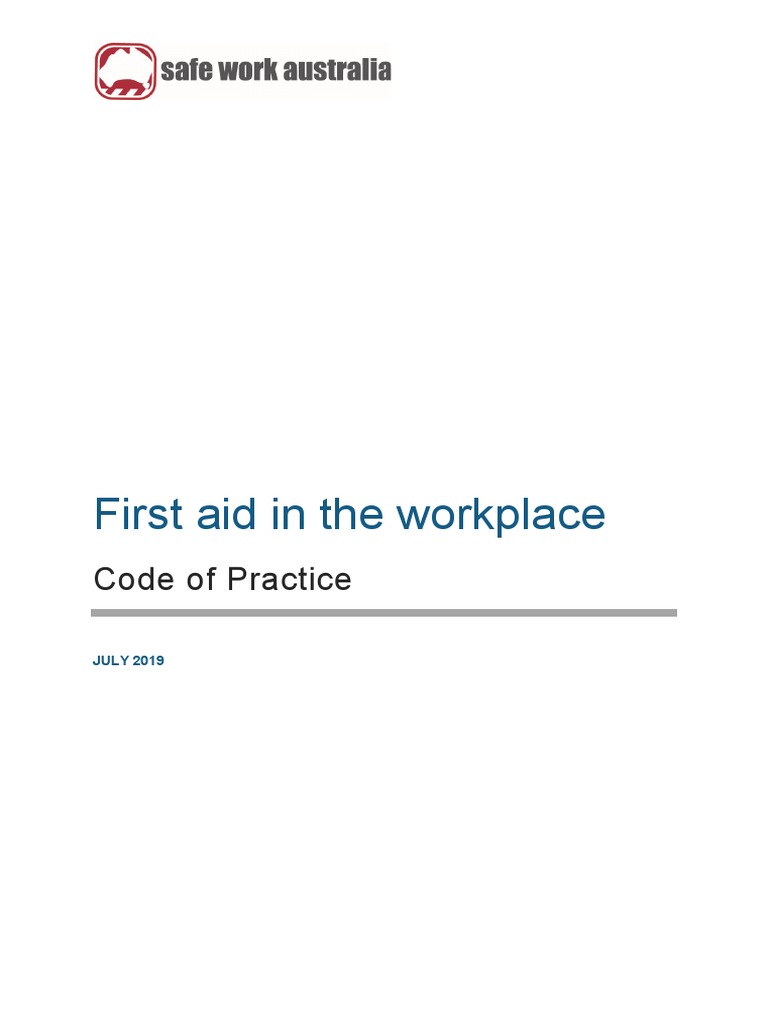 First Aid in The Workplace: Code of Practice | PDF | First Aid ...