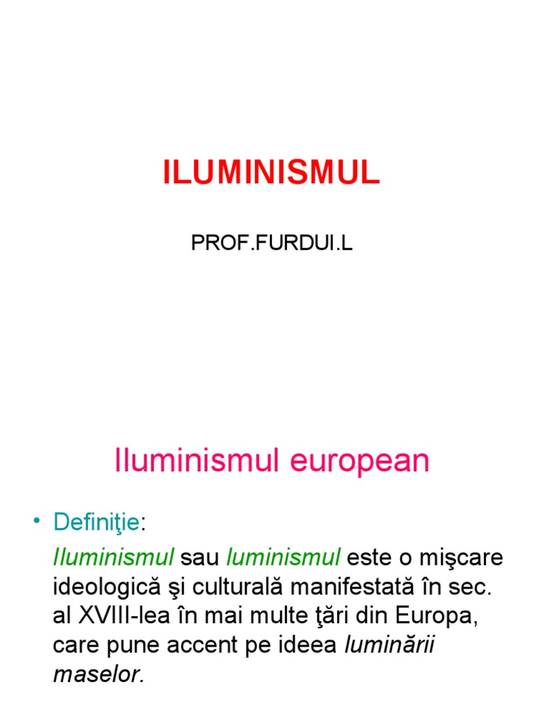ILUMINISMUL | PDF