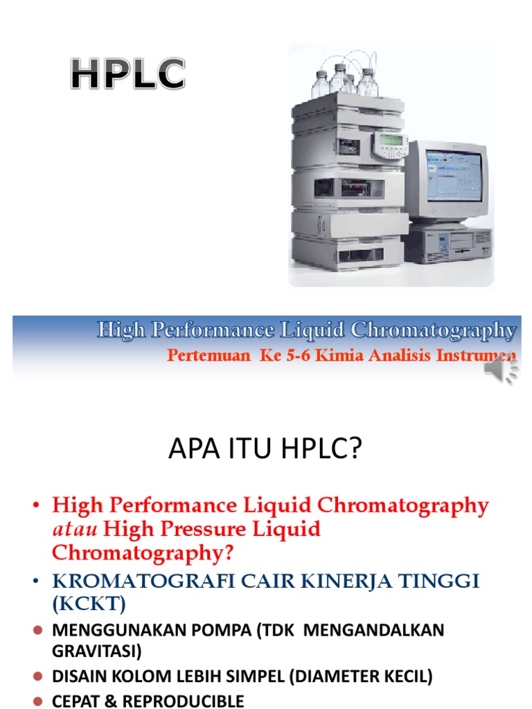 Materi 3 Instrumen HPLC PDF | PDF | High Performance Liquid ...