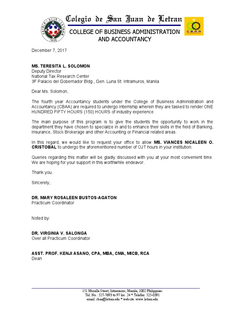 NTRC - Endorsement Letter | Download Free PDF | Corporations | Accounting