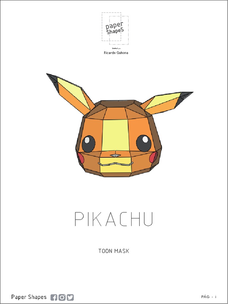 PIKACHU - PAPER SHAPES v0 PDF | PDF | Naturaleza