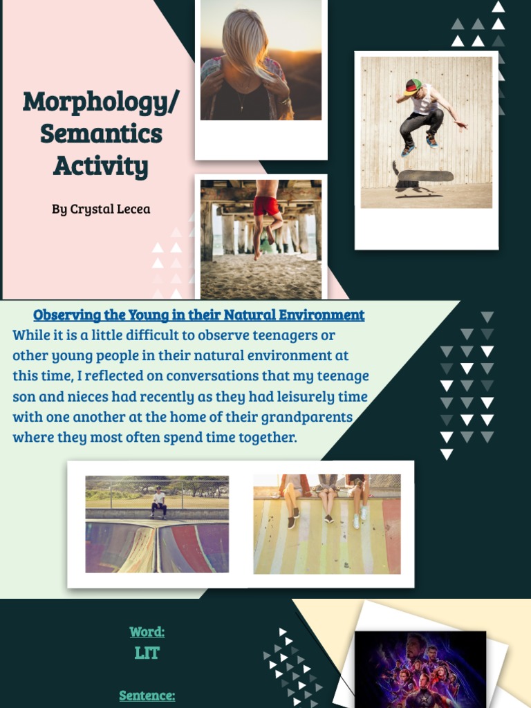 Morphology-Semantics Presentation | PDF | Slang | Adolescence