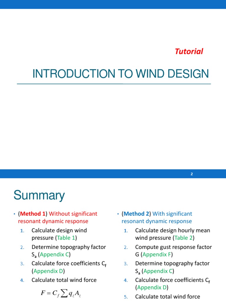 Tutorial - Wind Load Calculation Example | Download Free PDF | Wound ...