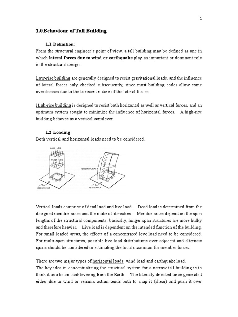 Tall Building Structural Design | PDF | Truss | Framing (Construction)