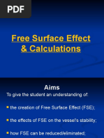Free Surface Effect in Marine Stability | PDF | Buoyancy | Watercraft