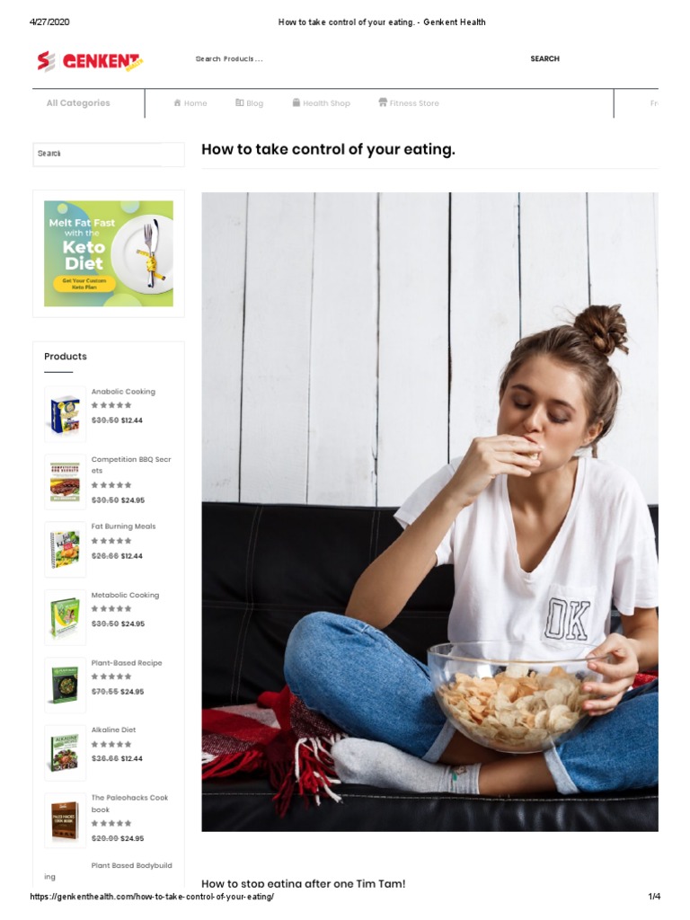 How To Take Control of Your Eating. - Genkent Health | PDF