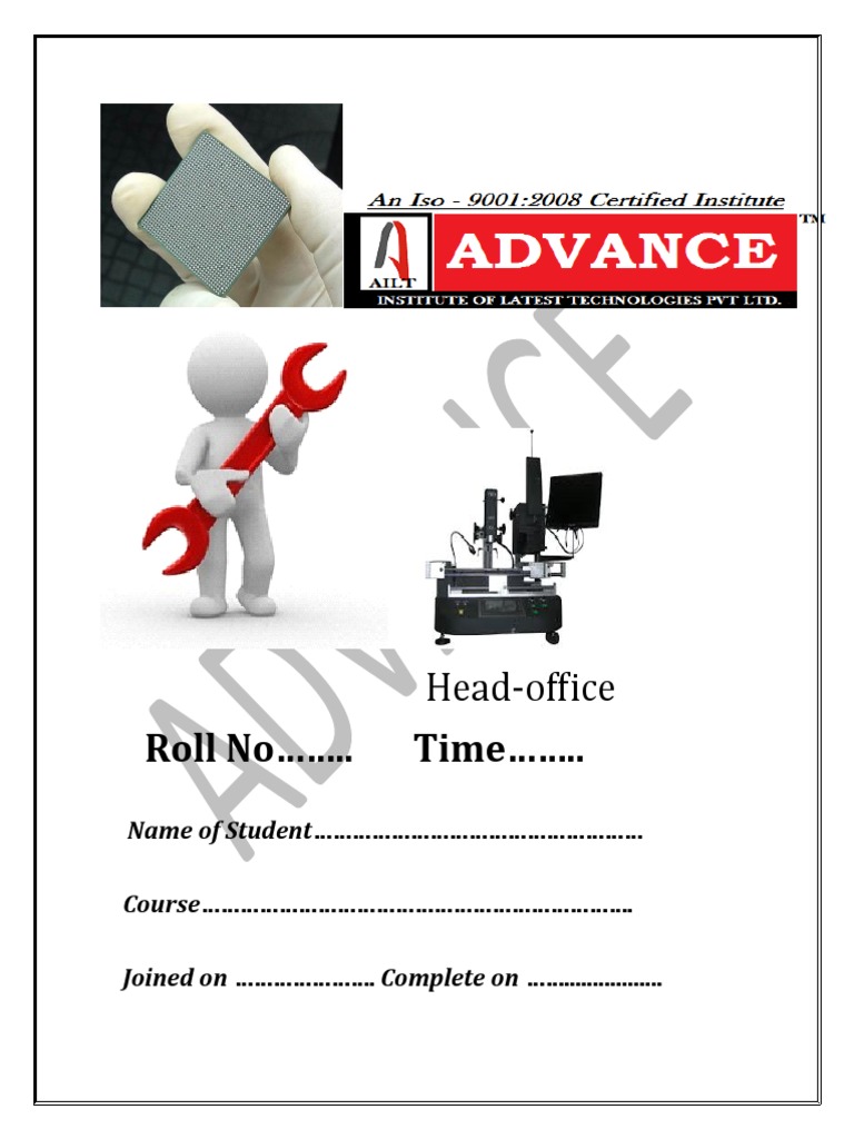 Mobile Phone Repair Training Program Documentation: Modules, Topics ...