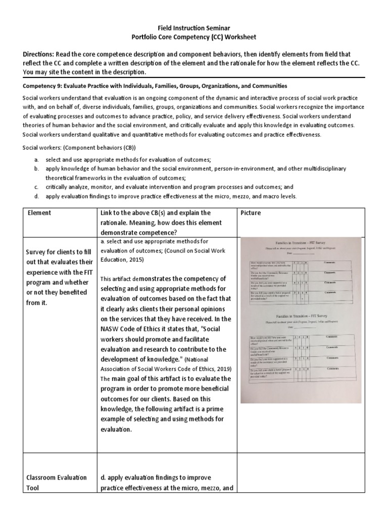 Competency 9 | PDF | Competence (Human Resources) | Evaluation