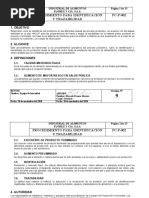Procedimiento Reproceso 11 12 2017 | PDF | Naturaleza | Alimentos