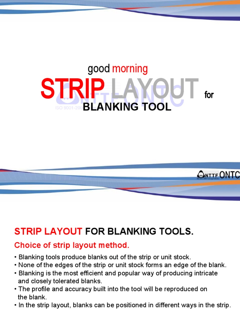 9 Strip Layout | PDF | Metalworking | Mechanical Engineering