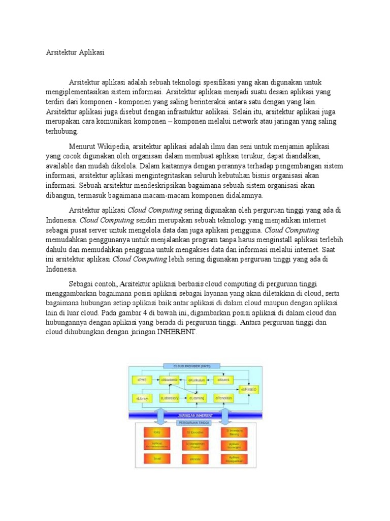 Arsitektur Aplikasi | PDF