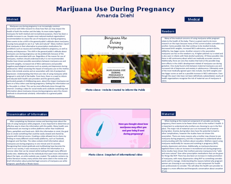 Honors Project Poster | PDF | Pregnancy | Cannabis (Drug)