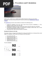 LCG Calculation | PDF | Naval Architecture | Formula