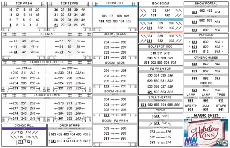 2019 Holiday Inn Magic Sheet | PDF
