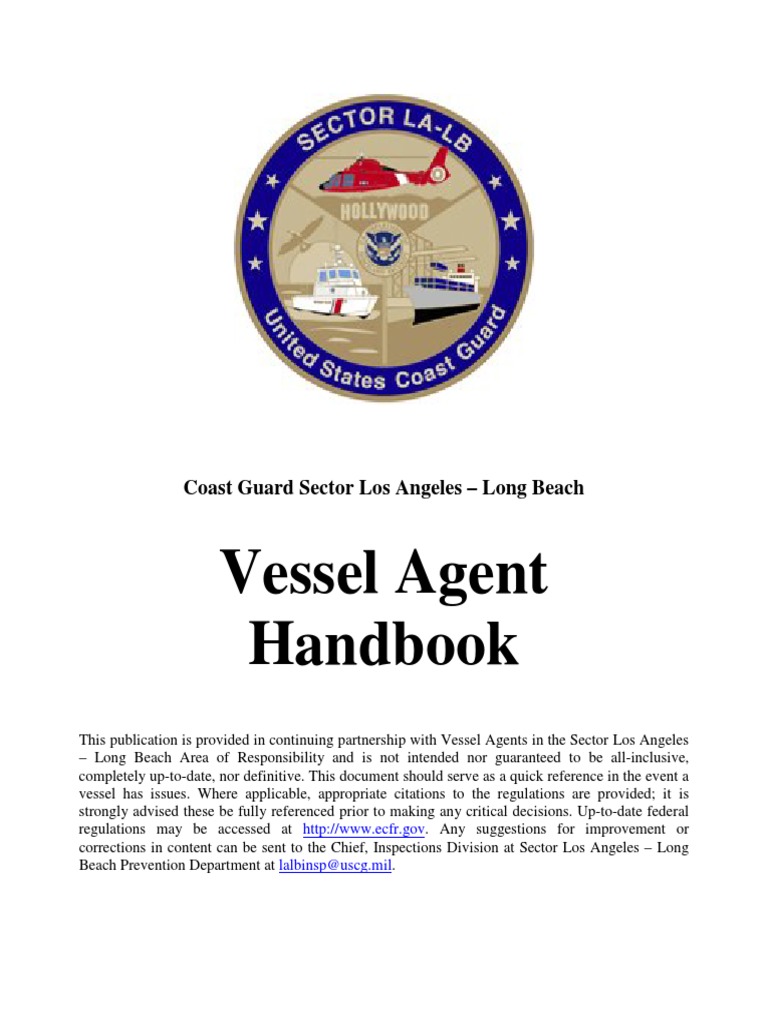 Vessel Agent Handbook: Coast Guard Sector Los Angeles - Long Beach ...