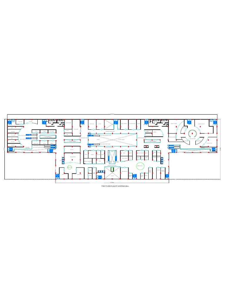 First Floor Plan of Shopping Mall: DN DN DN DN DN DN DN | PDF | Stairs ...