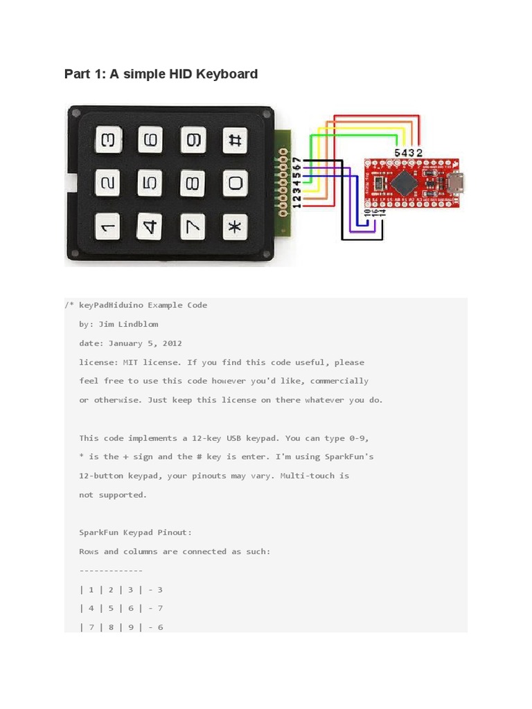 Key 3x4 | PDF | Computer Keyboard | Electrical Engineering