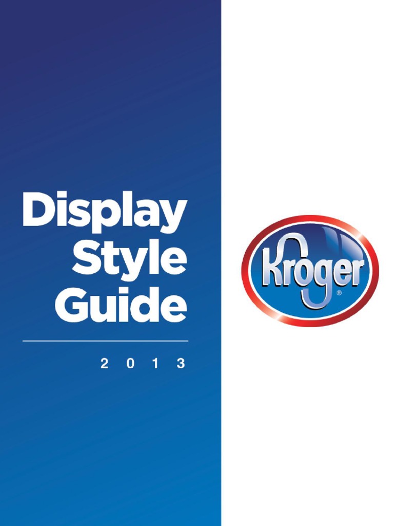 Kroger Display Guidelines | PDF | Pallet