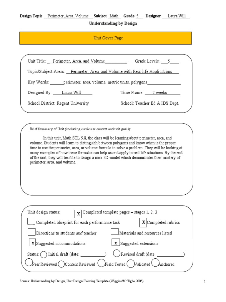 Grade 5 Math: Perimeter, Area, Volume | PDF | Area | Rectangle