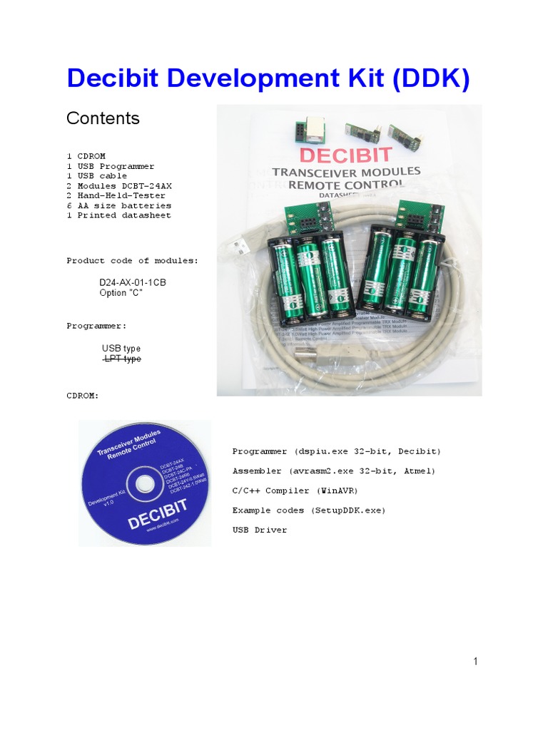 Decibit Development Kit (DDK) | PDF | Microsoft Windows | Usb