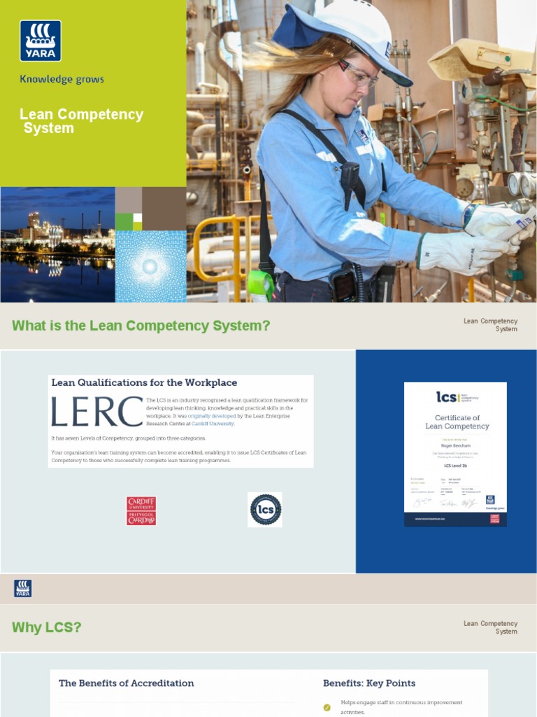 Lean Competency System - 53592 | PDF | Competence (Human Resources) | Lean Manufacturing