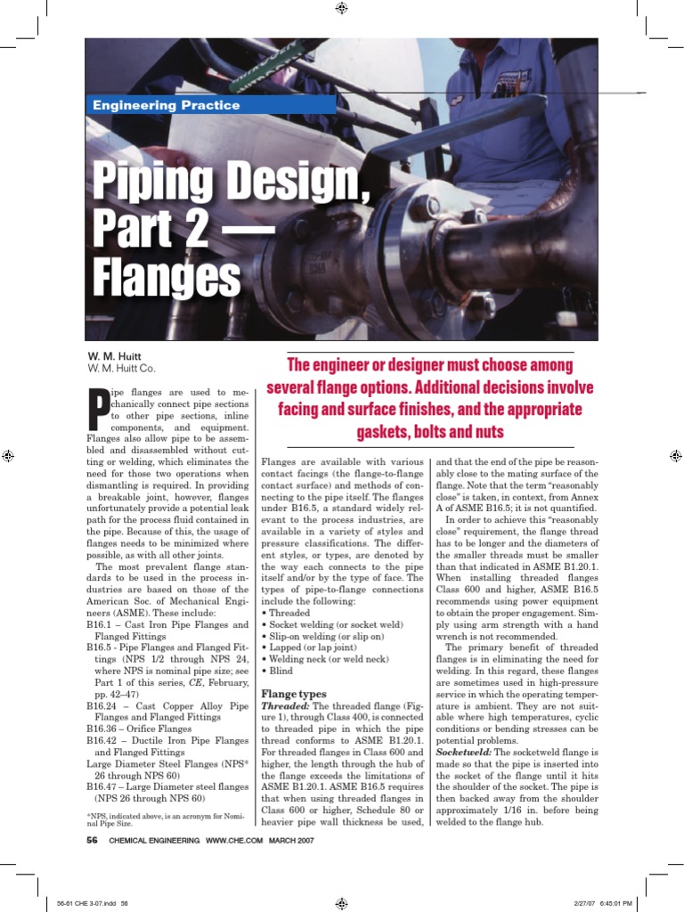 Understanding Pipe Flange Types and Uses | PDF | Pipe (Fluid Conveyance ...