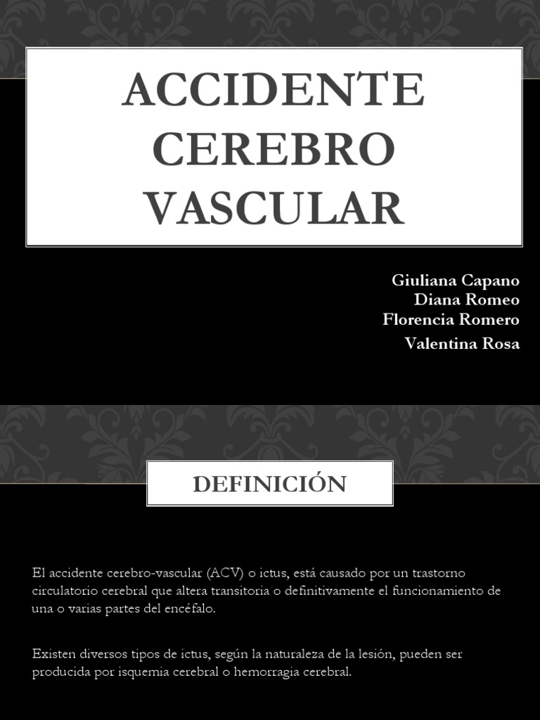 Clase Acv PDF | PDF | Carrera | Isquemia