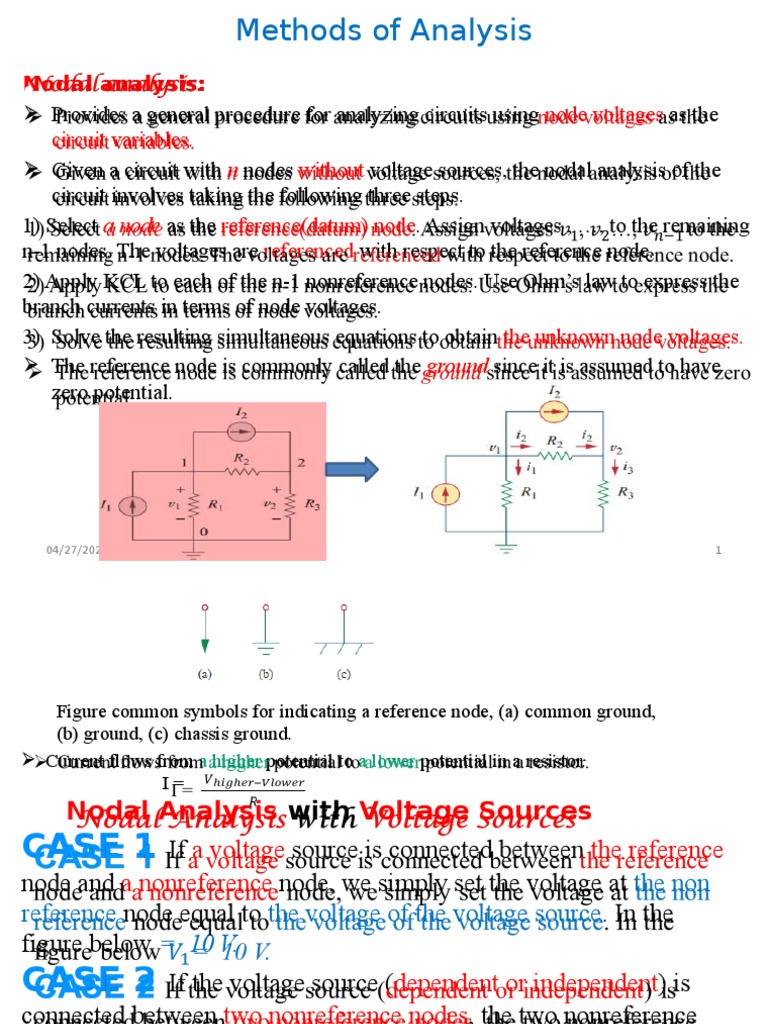 Methods of Analysis Modified | PDF | Electrical Network | Voltage