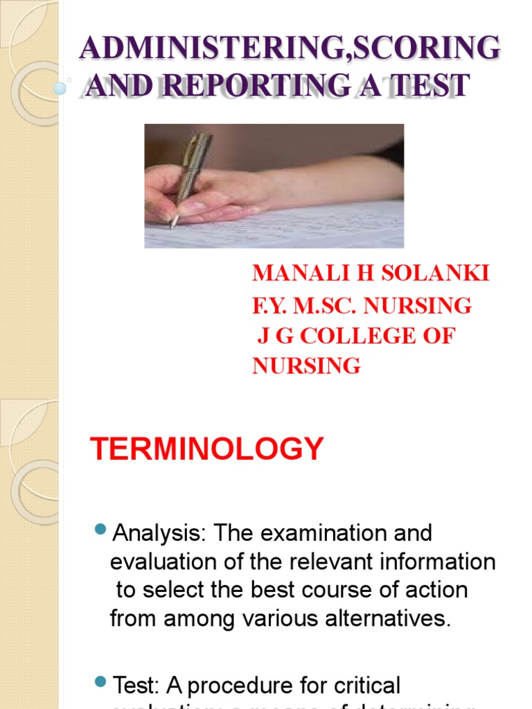 Test Administration and Scoring Methods | PDF | Standard Score | Mean