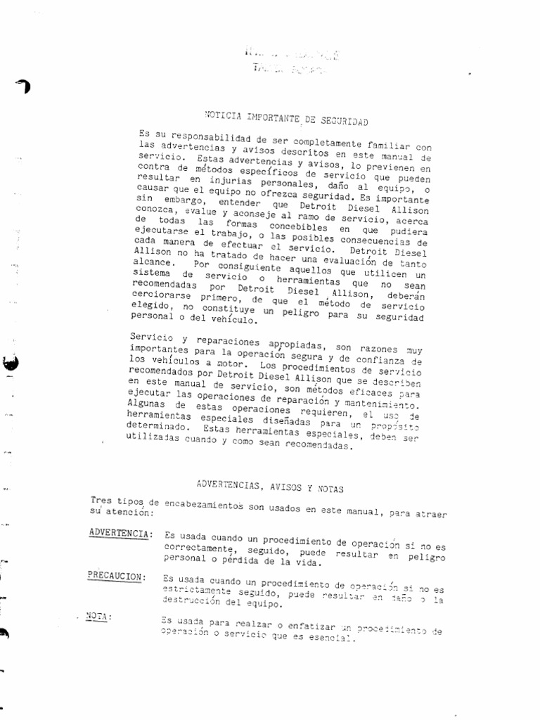 Allison - Transmision - CLBT, CLT, VCLBT, 5861, Al 6061 | PDF
