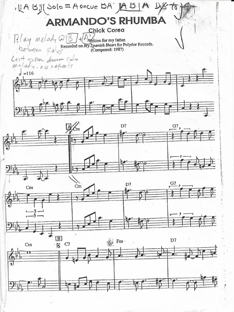 Armando's Rhumba | PDF