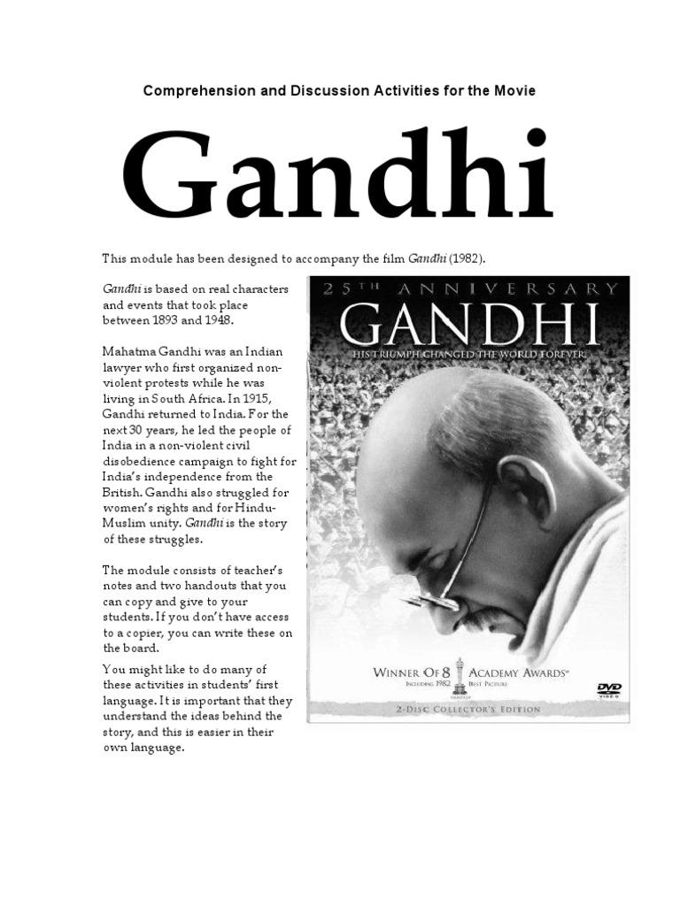 Gandhi | PDF | Mahatma Gandhi | Muhammad Ali Jinnah