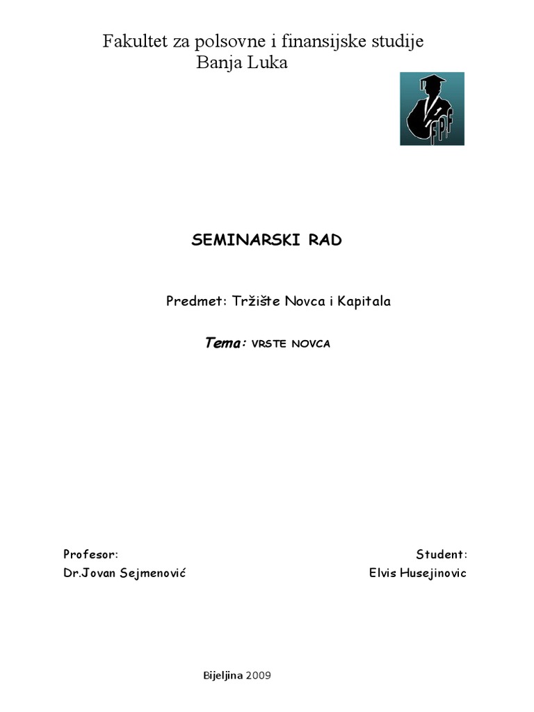 Vrste Novca | PDF