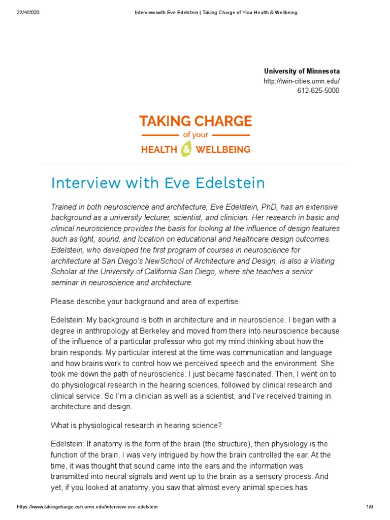 Interview With Eve Edelstein - Taking Charge of Your Health & Wellbeing ...