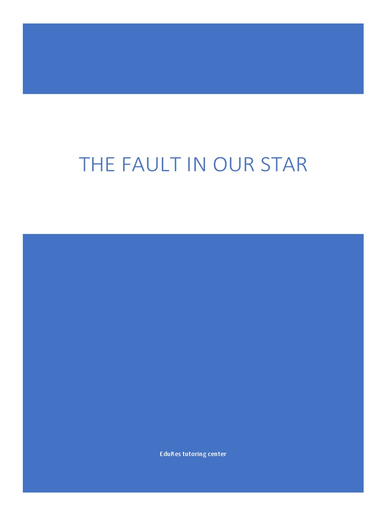 The Fault in Our Star | PDF | Chemotherapy | Wellness