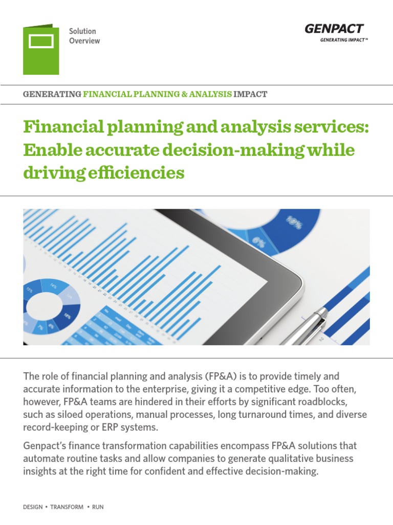 Financial Planning and Analysis Enable Accurate Decision Making While ...
