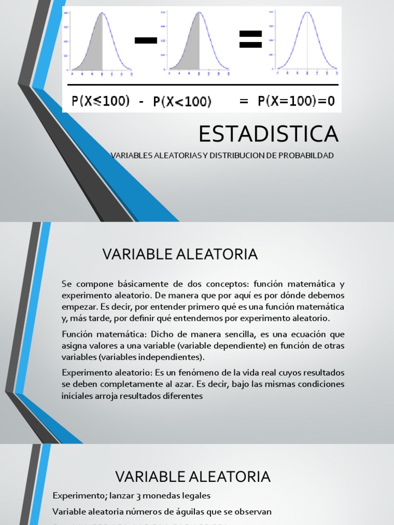 Variables y Distribuciones.1111 | PDF | Variable aleatoria | Teoría de probabilidad