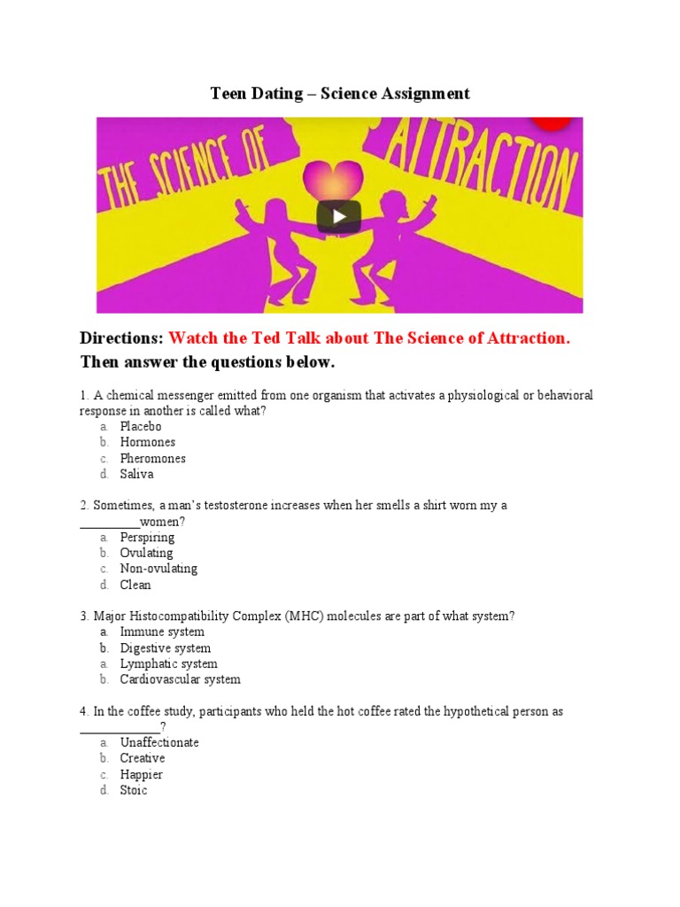 Teen Dating: The Science of Attraction | PDF | Science & Mathematics