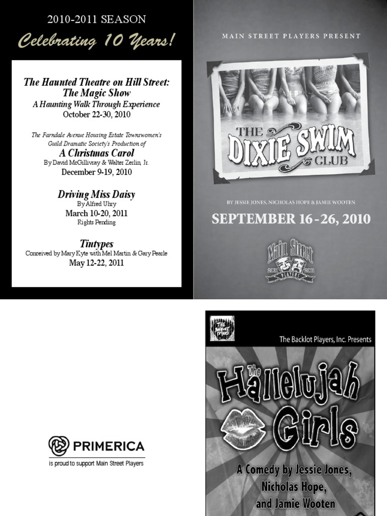 Dixie Swim Club | PDF | Musical Theatre | Performing Arts