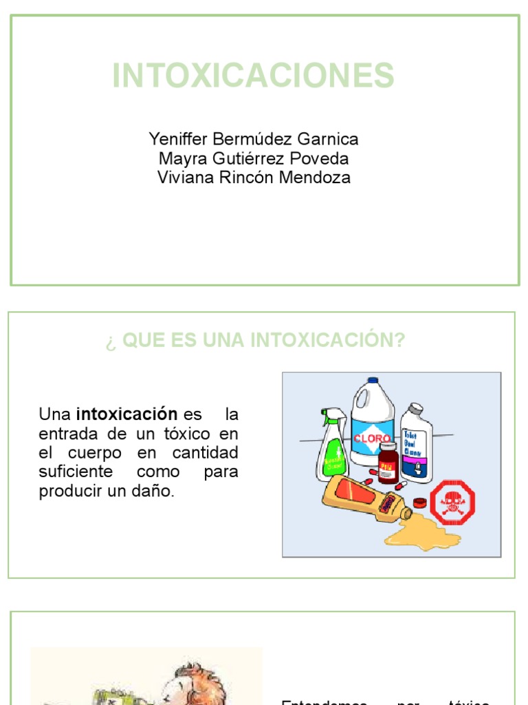 Tipos y Primeros Auxilios en Intoxicaciones | PDF | Toxicidad | Toxicología