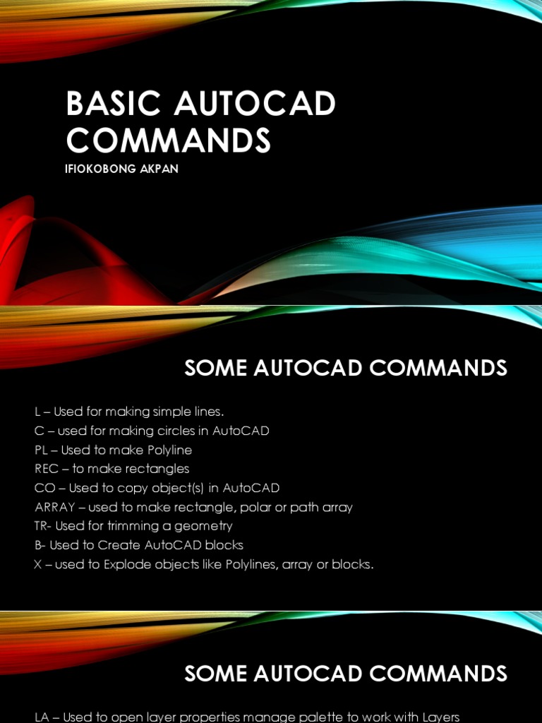 Basic Autocad Commands | PDF | Computers