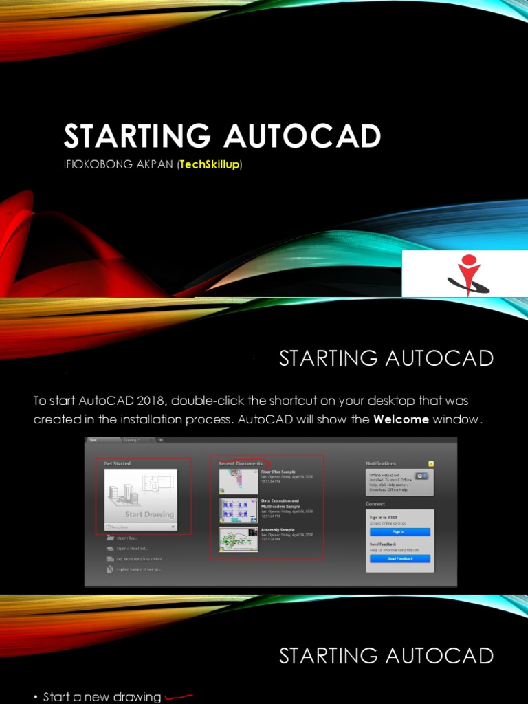 Starting Autocad: Ifiokobong Akpan | PDF | Auto Cad | Graphical User ...