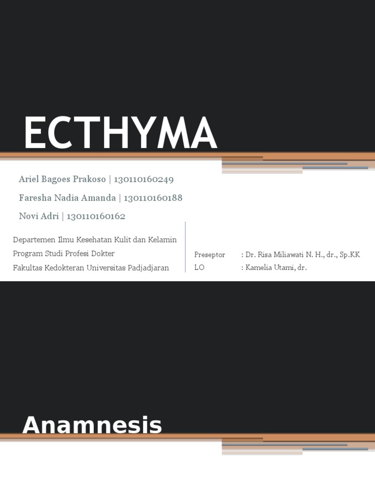 BST - Ecthyma | PDF