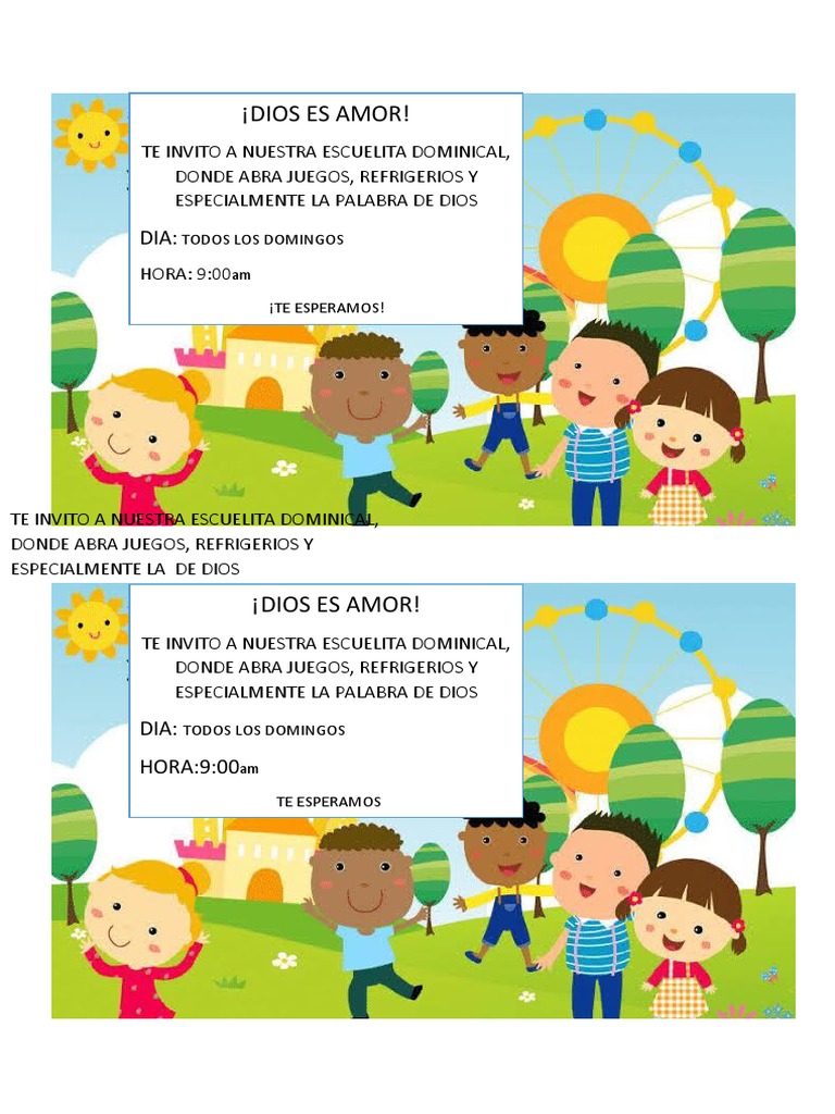 Tarjetas De Identificación De La Escuela Dominical Para Padres