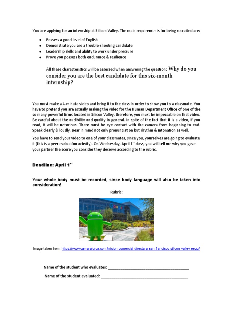 Body Language - Peer Evaluation Rubric | PDF | Behavior Modification | Human Communication