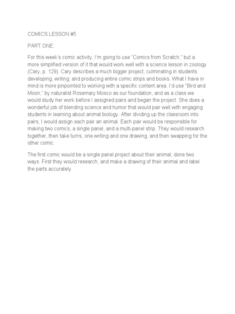 Comics 5 Bilingual Esl Strat | PDF